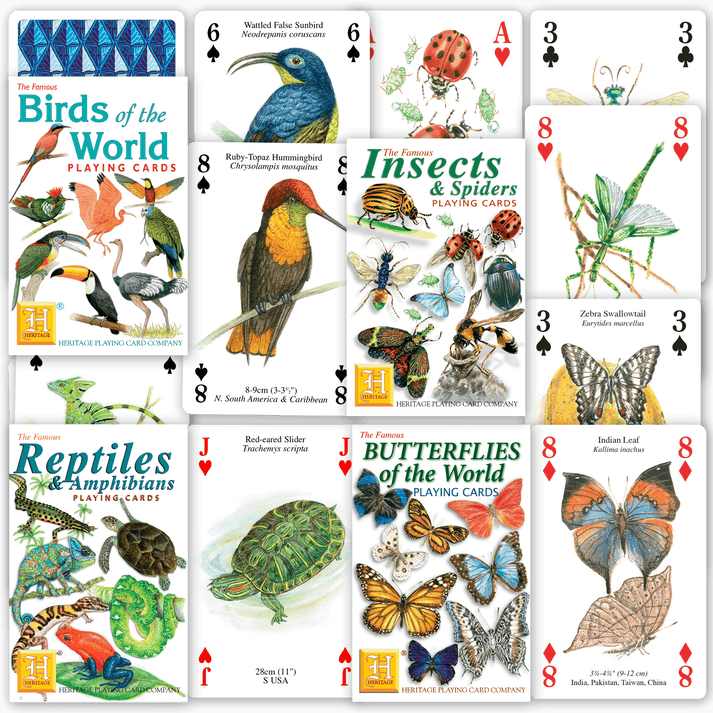 Gift Quartet: World Fauna – Heritage Playing Cards